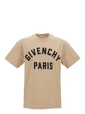 Givenchy Cotton Logo T-shirt - Beige