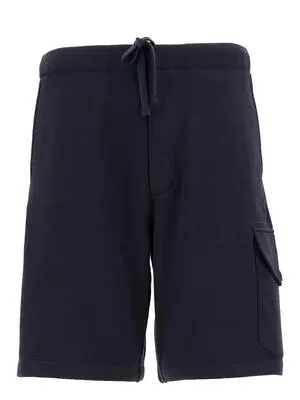 C.P. COMPANY Fleece Cargo Shorts - Blue
