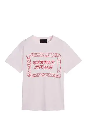 Simone Rocha T-shirt With Print - Rose