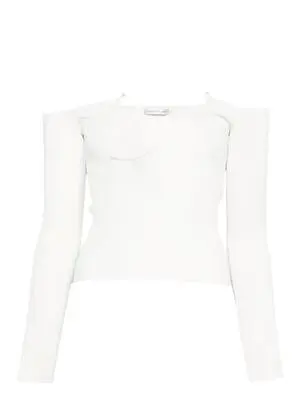 Christopher Esber Long-sleeve Top - White