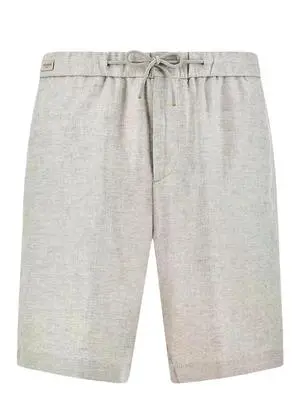 Paul & Shark Linen Bermuda Shorts - Grey