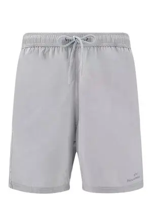 Paul & Shark Logo-embroidered Swim Shorts - Grey