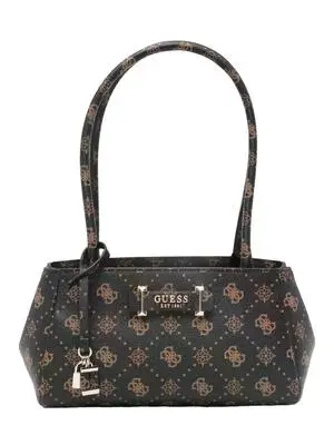 Guess Carrie Logo-charm Tote Bag - Brown