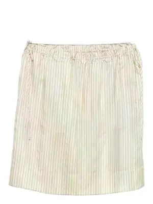 TOTEME Striped Mini Skirt - Neutrals