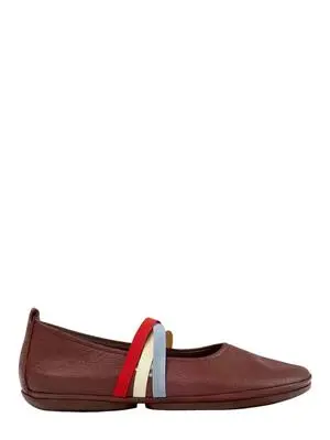 Camper Twins Leather Ballet Flats - Red