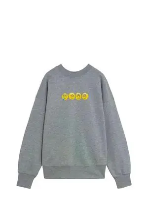BARROW Smiley-print Sweatshirt - Grey