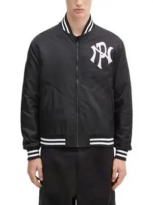 Aries Logo-detail Bomber Jacket - Black