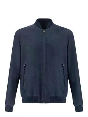 Paul & Shark X Loro Piana Jersely® Bomber Jacket - Blue