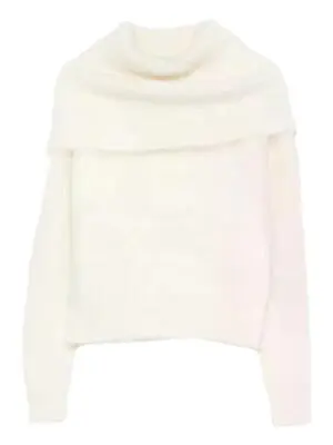 TOTEME Funnel-neck Sweater - White