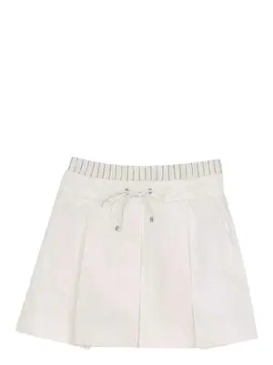 3.1 Phillip Lim Drawstring-detail Mini Skirt - Neutrals