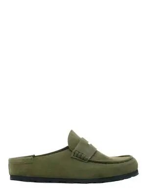 BIRKENSTOCK Naples Suede Penny Loafers - Green