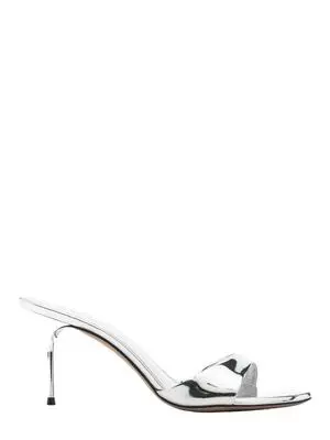 Paris Texas Lidia Stiletto Heel Sandals - Silver