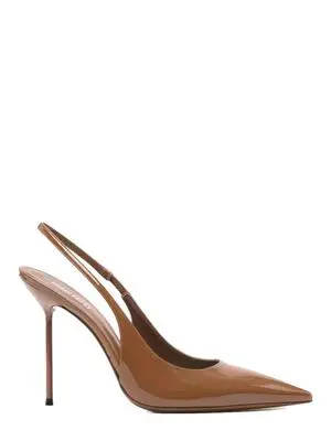 Paris Texas Lidia Heel Slingback Pumps - Brown