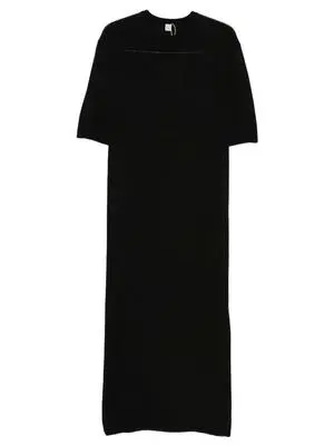 TOTEME Merino Knit Maxi Dress - Black