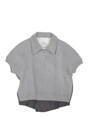 3.1 Phillip Lim Collared Polo Top - Grey