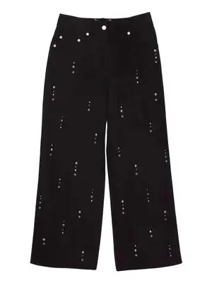 3.1 Phillip Lim Grommet-detail Wide Leg Jeans - Black