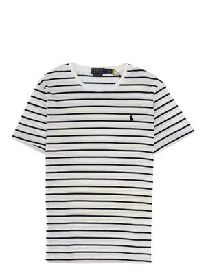 Polo Ralph Lauren Striped Logo T-shirt - White