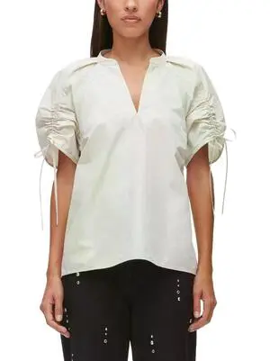 3.1 PHILLIP LIM V-Neck Top With Drawstring