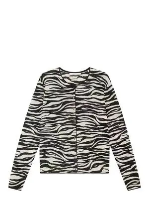 Malìparmi Animal Print Cardigan - White