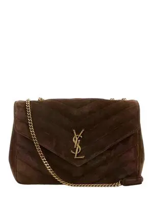 Saint Laurent Lou Lou Shoulder Bag - Brown
