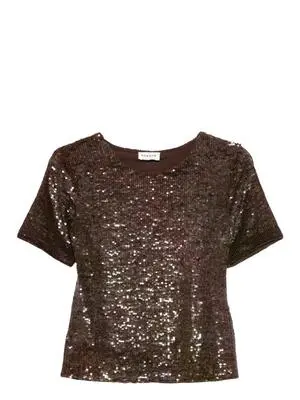 P.a.r.o.s.h Sequin-embellished Blouse - Brown