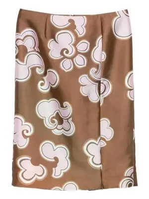 Dorothee Schumacher Floral Print Skirt - Brown