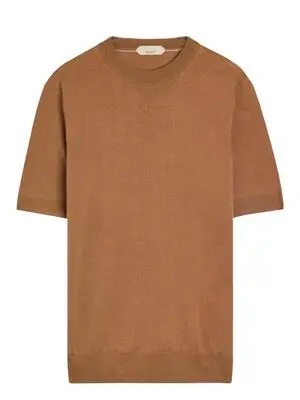 AURELIEN Crew-neck T-shirt - Brown