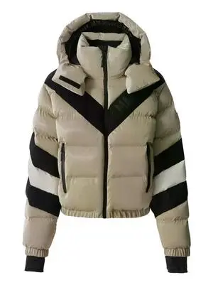 Mackage Chevron-pattern Ski Jacket - Neutrals