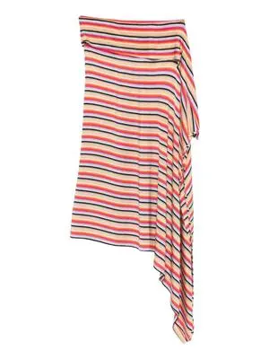 Christopher Esber Calypso Striped Asymmetric Skirt - Neutrals