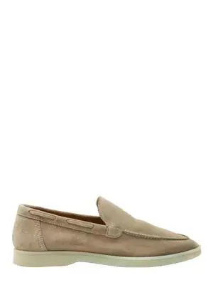 AURELIEN Yacht Suede Boat Shoes - Grey