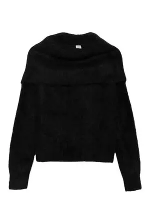 TOTEME Funnel Sweater - Black