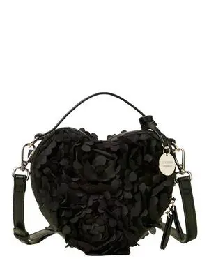 TWINSET Floral Detail Tote Bag - Black