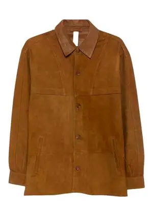 SUNFLOWER Panelled Shirt - Brown