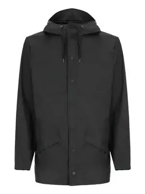 Rains Hooded Jacket - Black