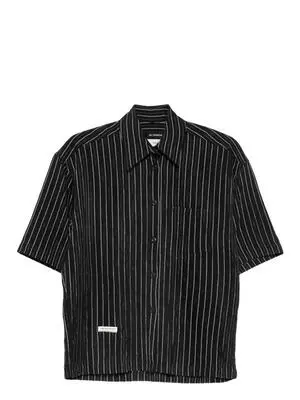 SONG FOR THE MUTE Striped Shirt - Black