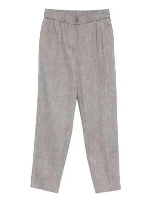 Peserico Elasticated Waist Trousers - Grey