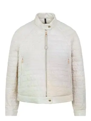 Moncler Quilted Zip Jacket - Neutrals