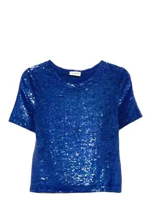 P.a.r.o.s.h Sequin Embellished Blouse - Blue