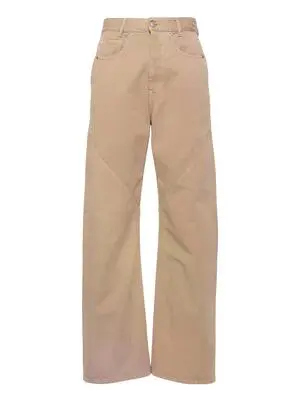 MAISON MARGIELA High-rise Wide-leg Jeans - Neutrals