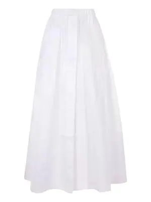 Co Button-detailed Midi Skirt - White