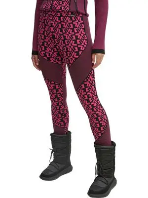 NEWLAND Geometric-pattern Leggings - Pink