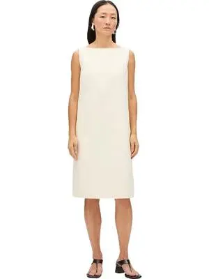 Another Tomorrow Double Face Sheath Dress - Cream