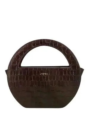 SOFIA Mini Edda Embossed Tote Bag - Brown