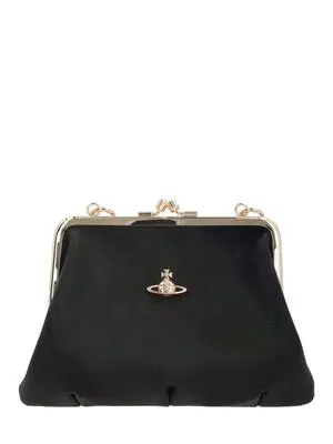 VIVIENNE WESTWOOD Granny Orb-detail Shoulder Bag - Black