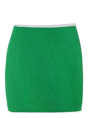 Hunza G Devyn Crinkle Skirt - Green