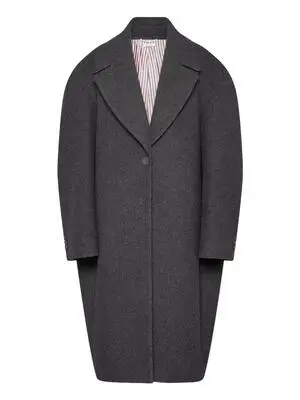 Thom Browne Melton Cocoon Coat - Grey