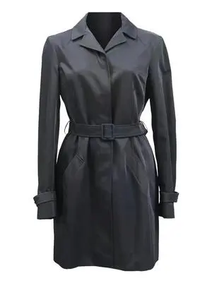 JIL SANDER Belted Trench Coat - Black