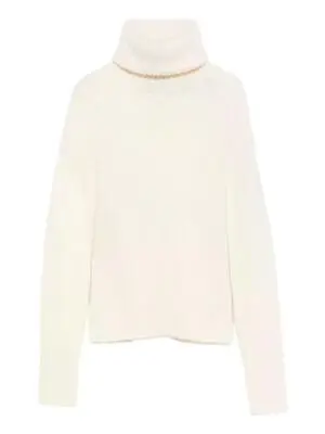 Moncler Roll-neck Ribbed Jumper - White
