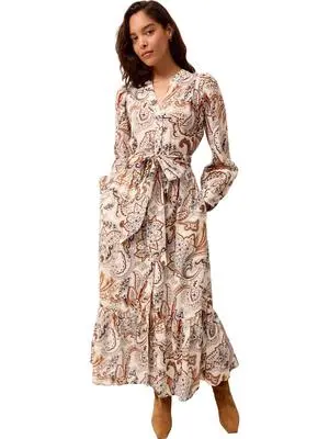 MARIE OLIVER Hannon Maxi Shirt Dress - Trinity
