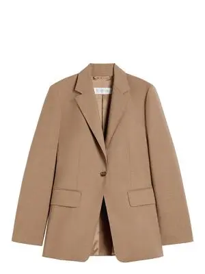 MAX MARA Virgin Wool Single-Breasted Blazer